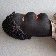 Sculpted Head Black Doll Detail - J Compton Gallery